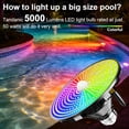 Upgraded LED Pool Light Bulb for Inground Pool, 70W RGBW Color Changing ...