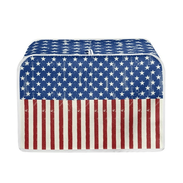 NETILGEN American Flag Print Pattern 4 Slice Toaster Covers with Hook ...