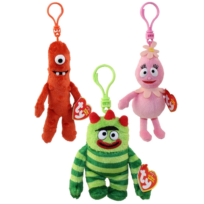TY Beanie Babies - Yo Gabba Gabba - SET OF 3 (Plastic Key Clips - 5 ...