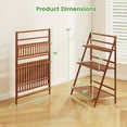Costway 3 Tier Folding Shelf Stand Bamboo Flower Pot Display Rack ...