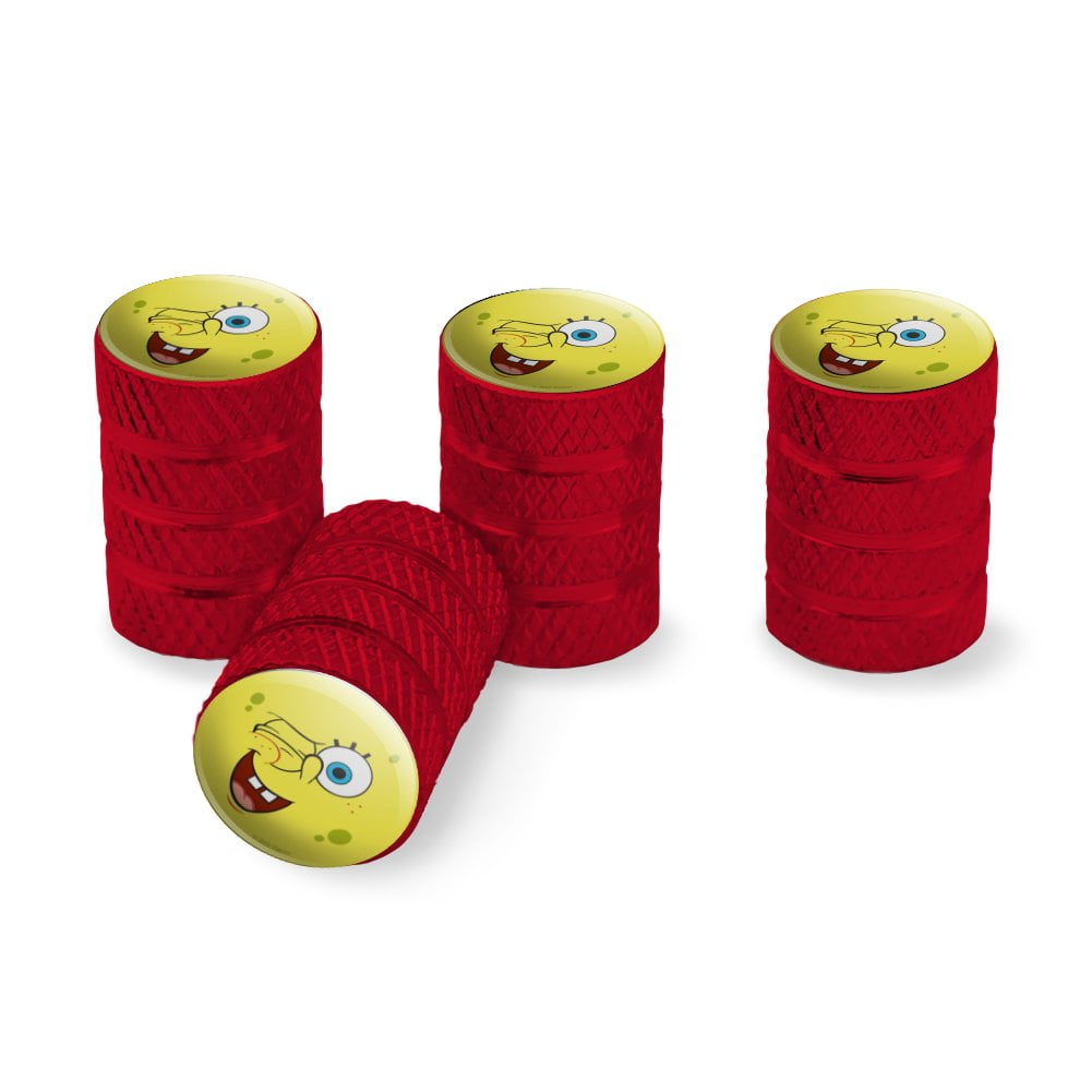 SpongeBob Winking Face Tire Rim Wheel Aluminum Valve Stem Caps ...