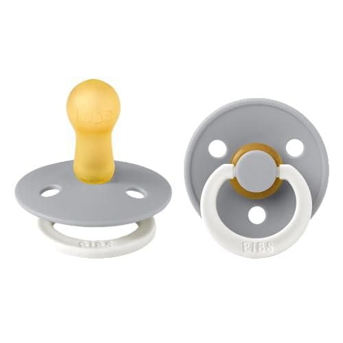 BIBS Pacifiers | Natural Rubber Baby Pacifier | Set of 2 BPA-Free ...