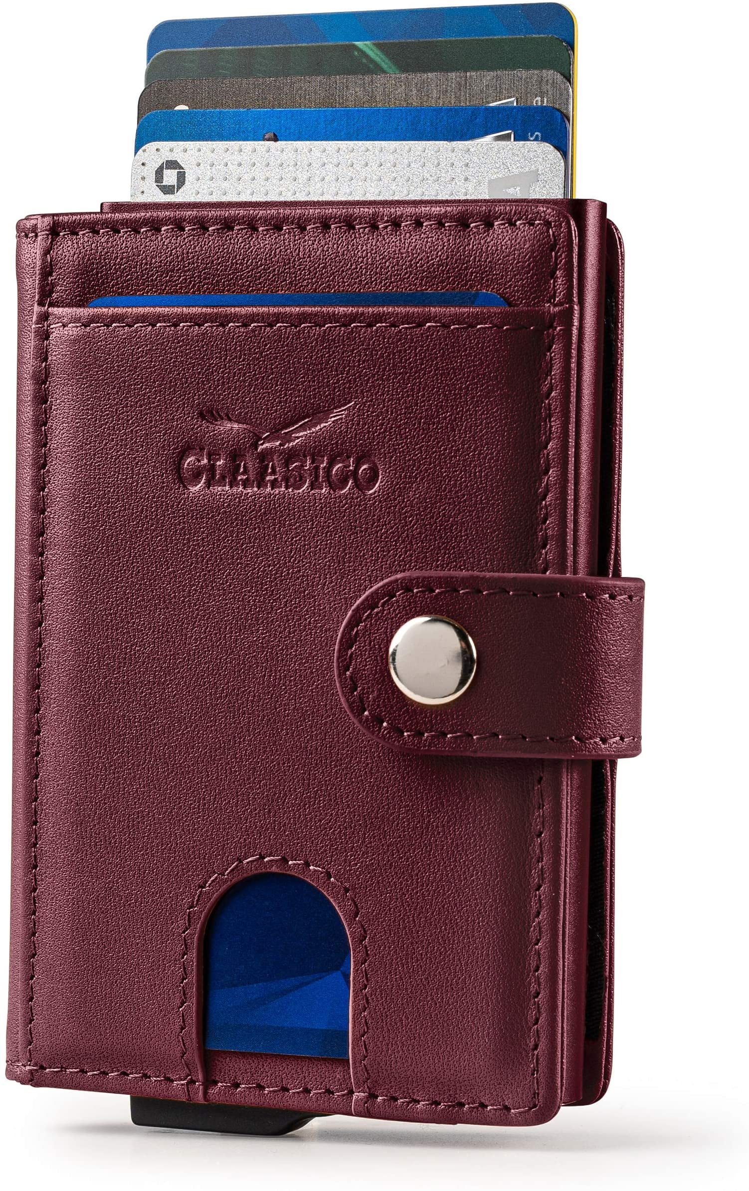 Claasico Men Slim Bifold Wallet & Credit Card Case | Compact Card ...