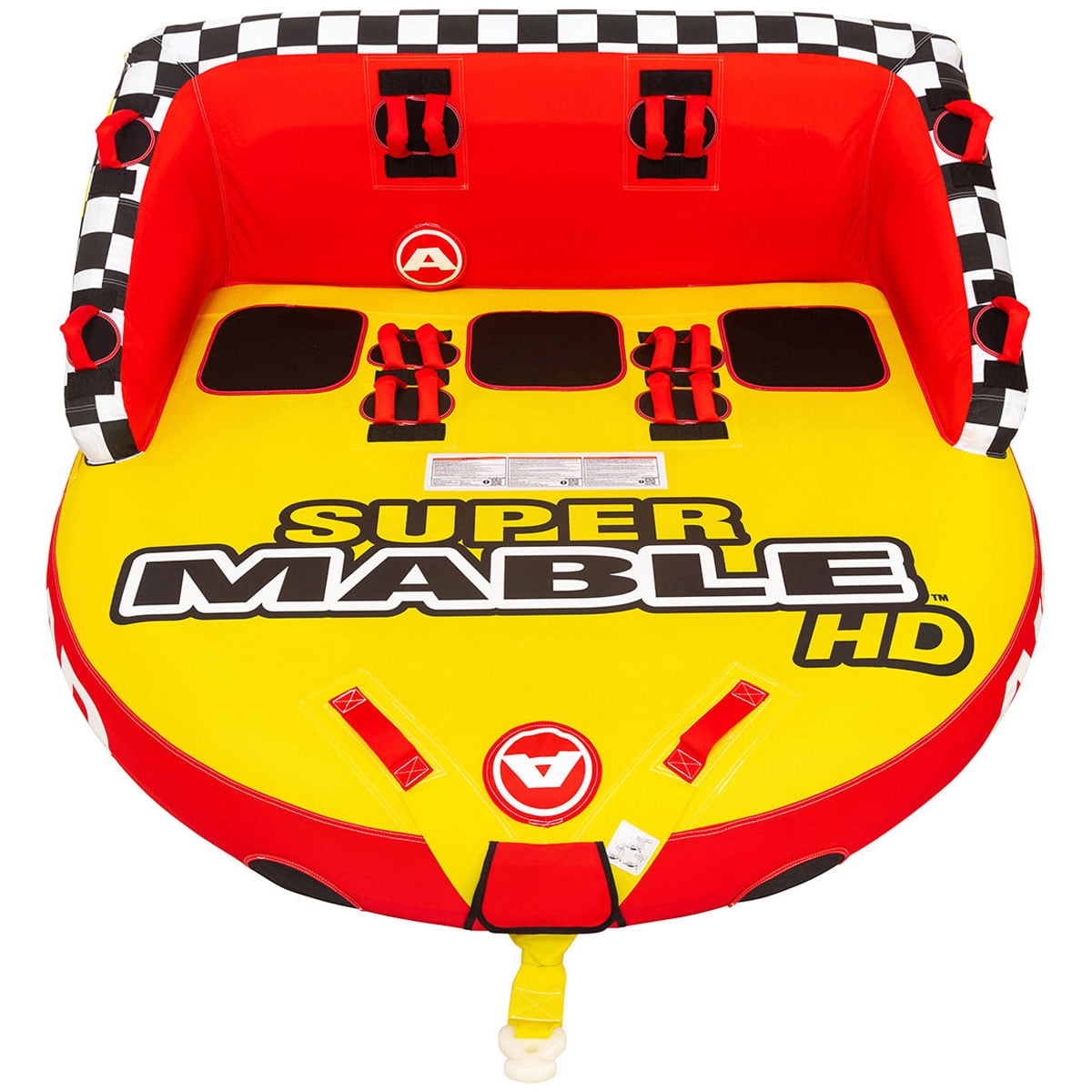 Airhead Airhead Super Mable HD, Red/Yellow, 3 Rider - Walmart.com