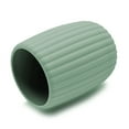 Mainstays Rubberized Plastic Ribbed Toothbrush Holder Green Modern ...