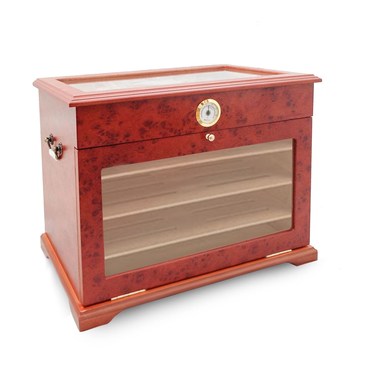 Display Top Humidor - Humidifier Storage Box for 200-250 Cigar ...