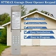 LiftMaster 877LM Programmable Wireless Keyless Entry Garage Door Opener ...