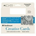 Strathmore Creative Cards, Full Size, Fluorescent White with Deckle, 20 ...