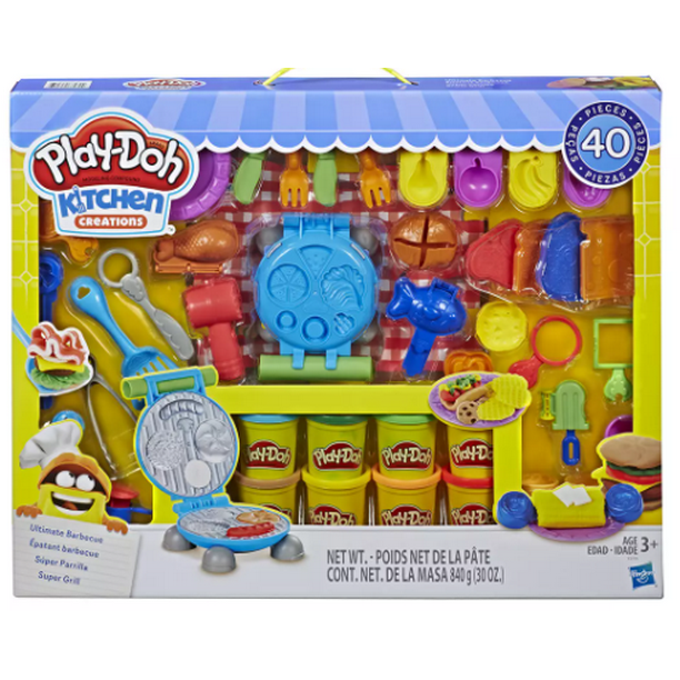 Play-Doh Kitchen Creations Ultimate Barbecue Set Create & Make Meals ...