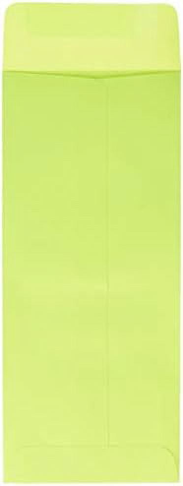 #12 policy business colored envelopes - 4 3/4 x 11 - ultra lime green ...