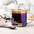 Mainstays Amber Camp Glass Mug 18 oz, Durable Borosilicate Glass for ...