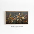 Moody Wildflowers Frame TV Art | Dark Green Botanical Summer Meadow ...