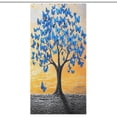 Patifu Blue Butterfly Tree Modern Bathroom Shower Curtain, Waterproof ...