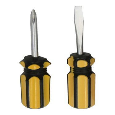 Surtek Bi-Material Screwdriver Round Shank Flat Tip 5/16x6" , D206 ...