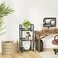 Aboxoo 3-Tier Bookshelf, Freestanding Storage, Rust-Resistant, Easy ...
