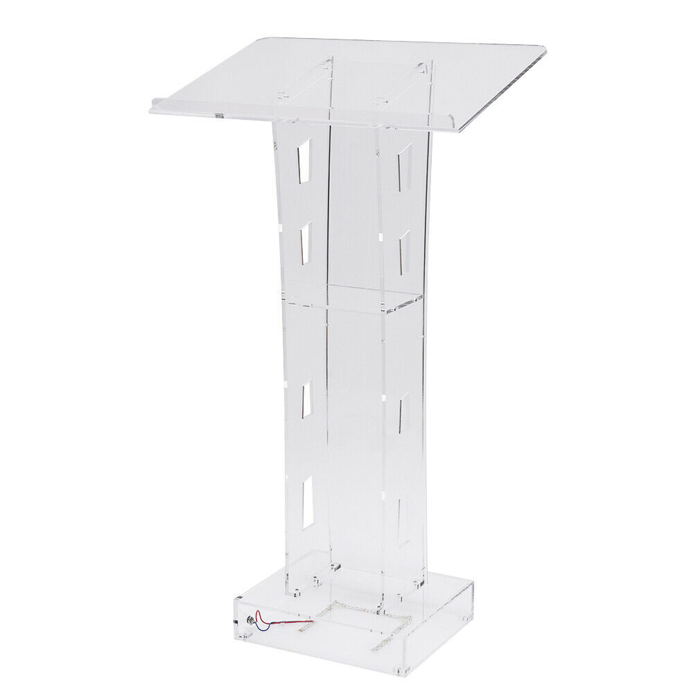 Pyle Portable Lectern Podium - Wheeled Announcement and Presentation ...