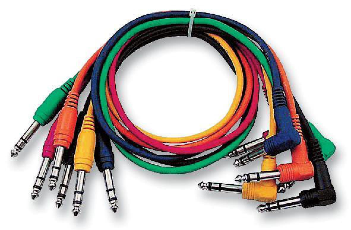 RARAION 6.35mm (1/4") Stereo Jack Plug to Right Angled Plug Leads, 90cm ...