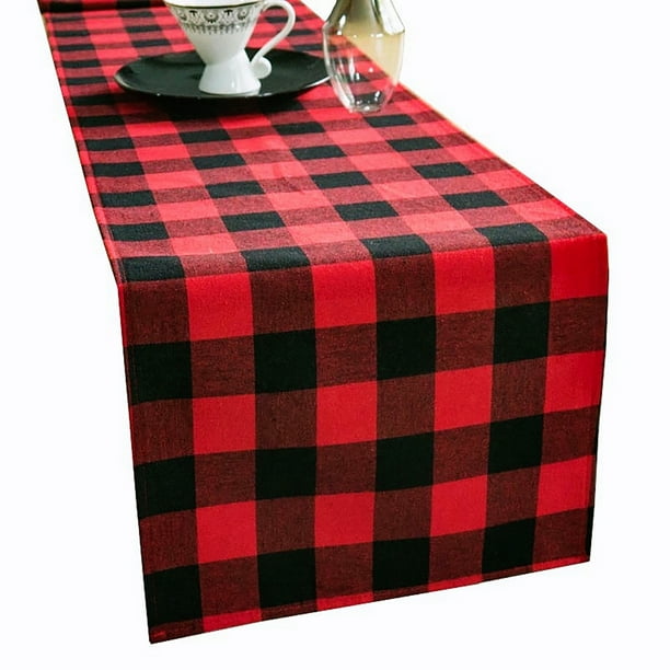 Christma Table Runner Classic Buffalo Check Table Runner Stylish Design ...