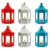 Mini Plastic Candle Lanterns with Flickering LED Tea Light Candles ...