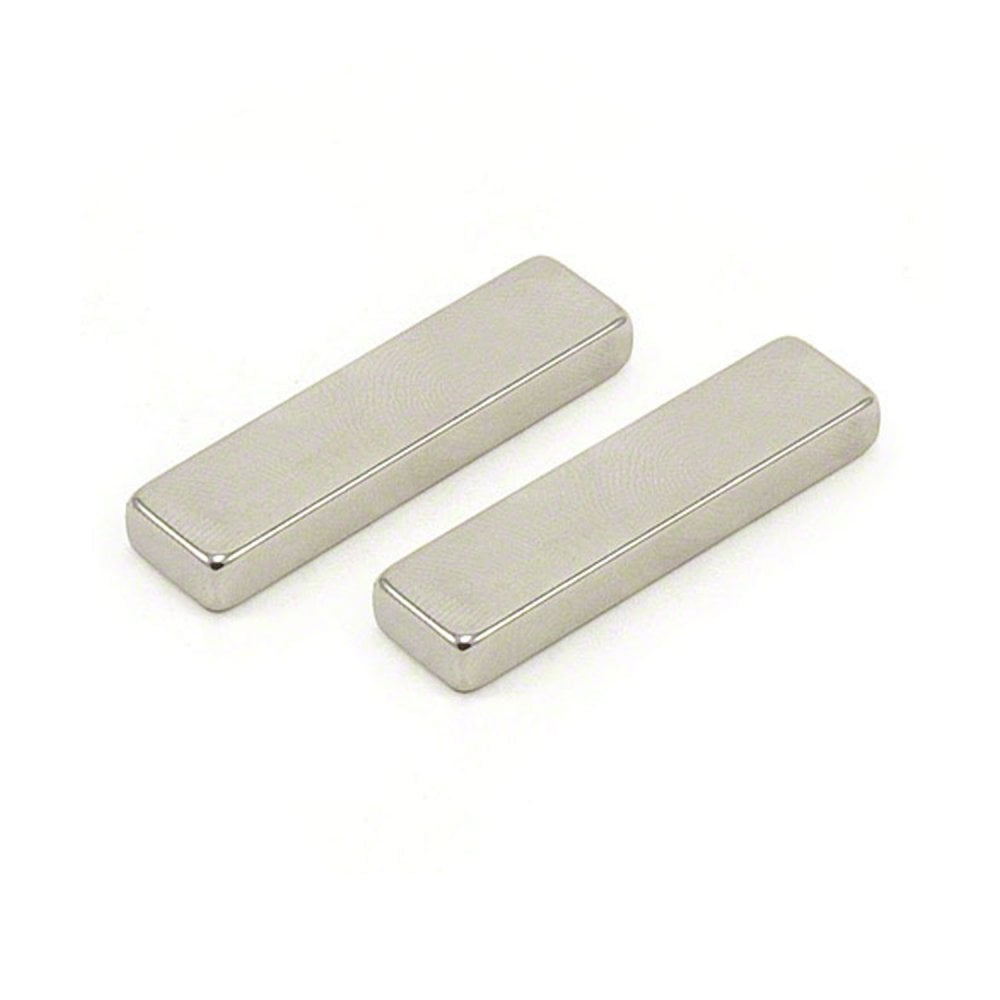 N42 Neodymium Rectangular Magnet - 40mm x 10mm x 5mm thick - 18.3lbs Pull (Pack of 2) - Walmart.com
