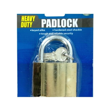Bulk Buys OF453-24 Metal Padlock with 3 Keys - 24 Piece -Pack of 24 ...