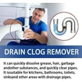 Drain cleaner, sink, kitchen, toilet, drain. Controls odors and breaks ...
