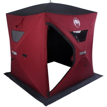 THUNDERBAY Ice Cube Series Pop-Up Portable 3 Person Ice Fishing Shelter ...