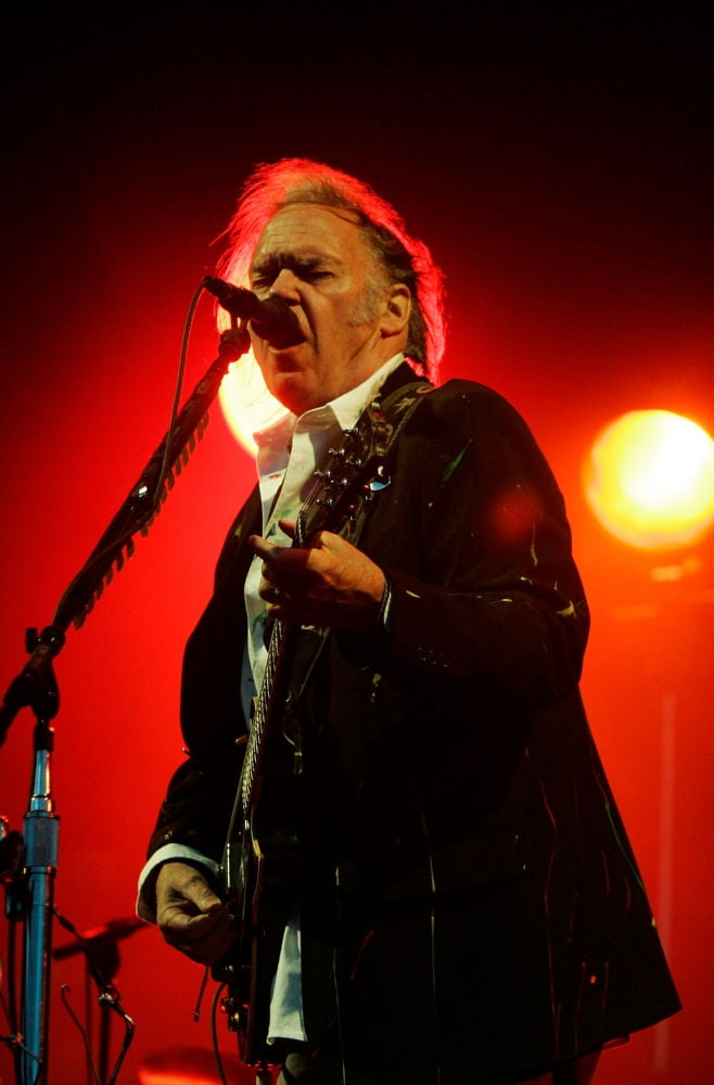 Neil Young Poster Singing On Stage 16x24 Poster Medium Art Poster 16x24 ...