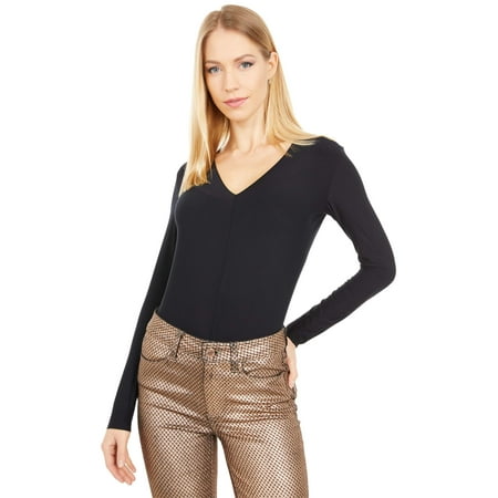 commando Butter Long Sleeve V-Neck Bodysuit Black SM | Walmart Canada