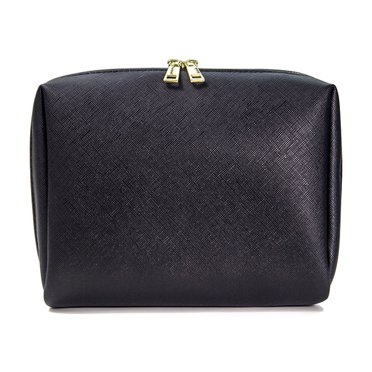 Flower Multi Fold Out Cosmetic Case Bag, Black - Walmart.com