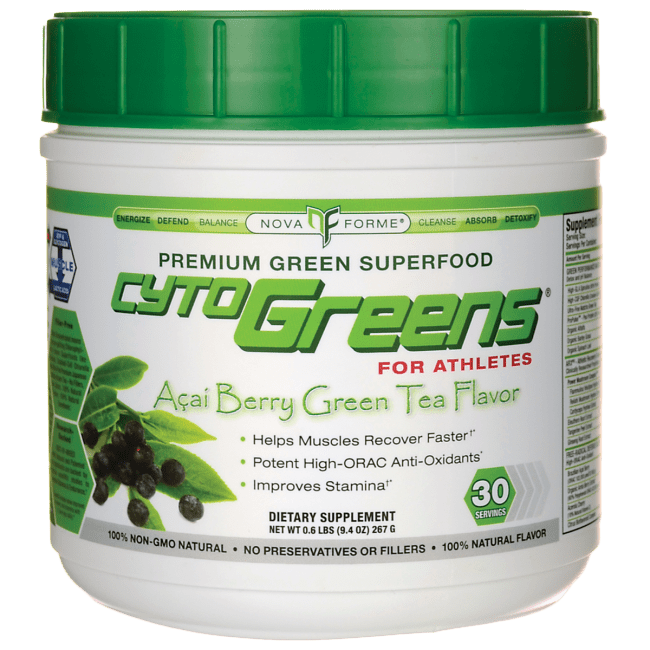 Nova forme cyto greens, acai berry green tea, 30 serving , 267g ...