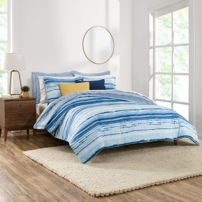 Tie Dye Stripe Comforter Set