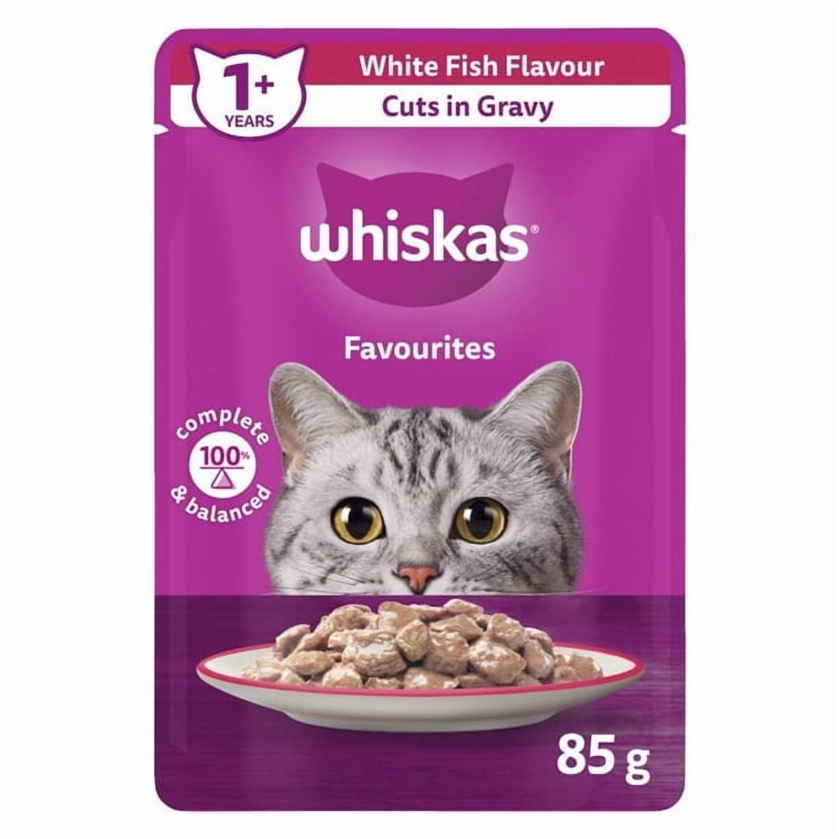Click here for Whiskas Favourites Cuts In Gravy White Fish Flavou... prices
