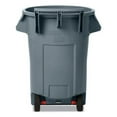 Large Heavy Duty Rolling Trash Garbage Bin with Big Handle, 44 gal ...