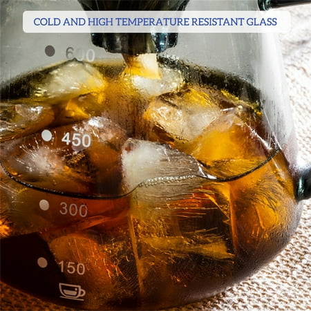Glass Coffee Server 600ml Iced Replacement Small Mug Tea Water Beverage ...