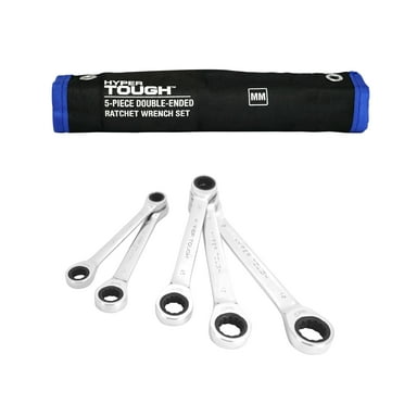 HART 11-Piece MM Combination Wrench Set with Tool Pouch, Chrome ...