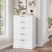 "Homfa 7 Drawer Dresser, 47.2""W Wood Storage Cabinet for Bedroom ...