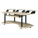 ACME Eleazar Music Recording Studio Desk in Natural Oak - Walmart.com