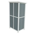 54 Inch Two-Tone Outdoor Storage Shed with Sloped Roof and 5 ...