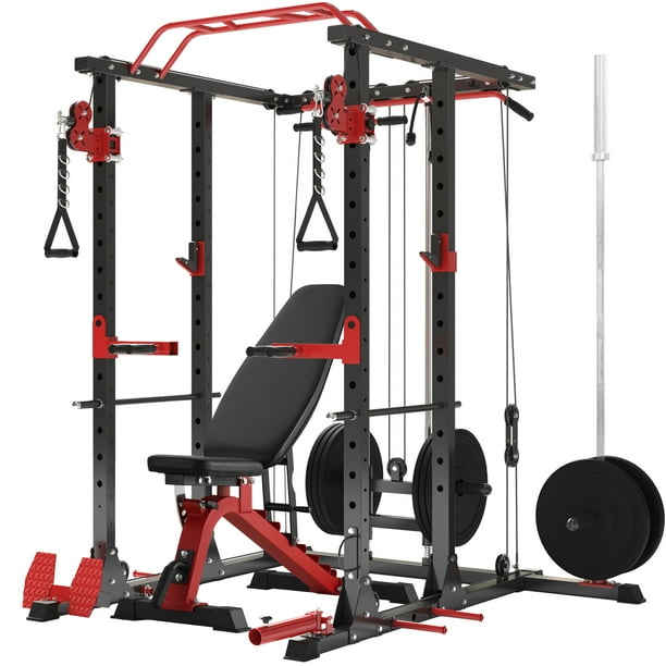 Mikolo Power Rack Cage, 1500LBS Weight Cage with 800LB Capacity ...