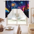 Abstract Starry Sky Swag Curtain Valance for Windows, Path Forest ...
