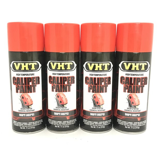 VHT SP733-4 PACK REAL ORANGE Brake Caliper Paint, Drums, Rotors Paint ...