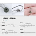 DICEWEN 20Pcs Multipurpose Quickly Attach Fishing Clip Baits Pin ...