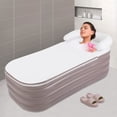 DENEST Standing Bathtub, Inflatable Bathtub, Foldable Soaking Tub ...