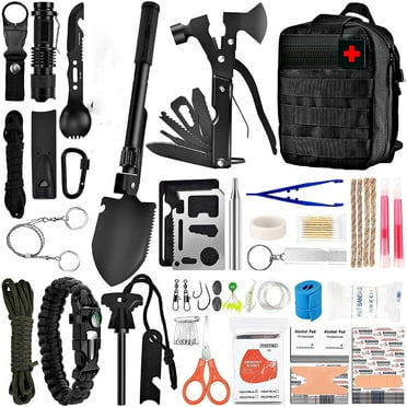 Ozark Trail Survival Kit, 17 Piece Outdoor Emergency Camping Gear with ...