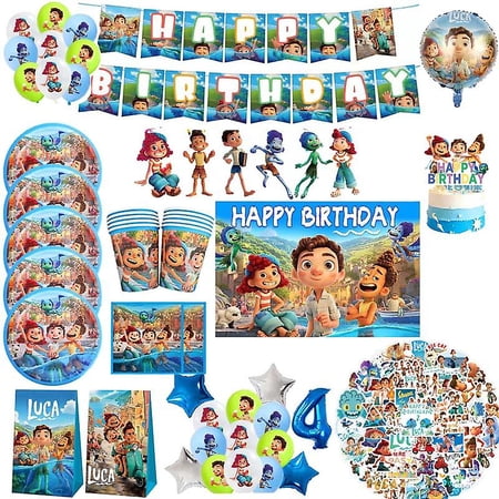 Disney Pixar Luca Party Supplies Shower Birthday Balloons Cake ...
