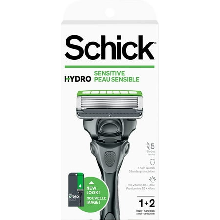 Schick Hydro 5 Sense Sensitive Skin Razor with Shock Absorb Technology ...
