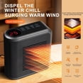 Electric Space Heater, Small Heater for Indoor Use, PTC Ceramic Space ...