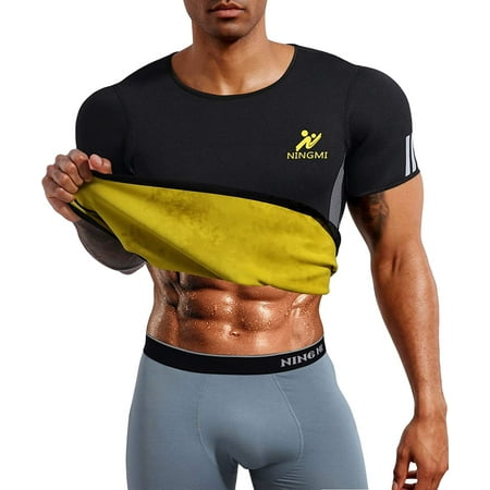 Sauna Suit for Men Hot Sweat Suit Neoprene Body Shaper Sauna Shirt ...