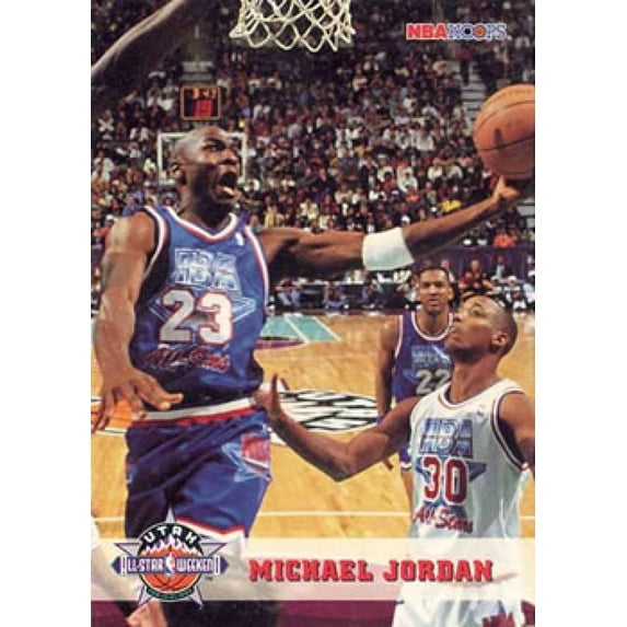 1993-94 NBA Hoops Series 1 #257 Michael Jordan Chicago Bulls AS ...